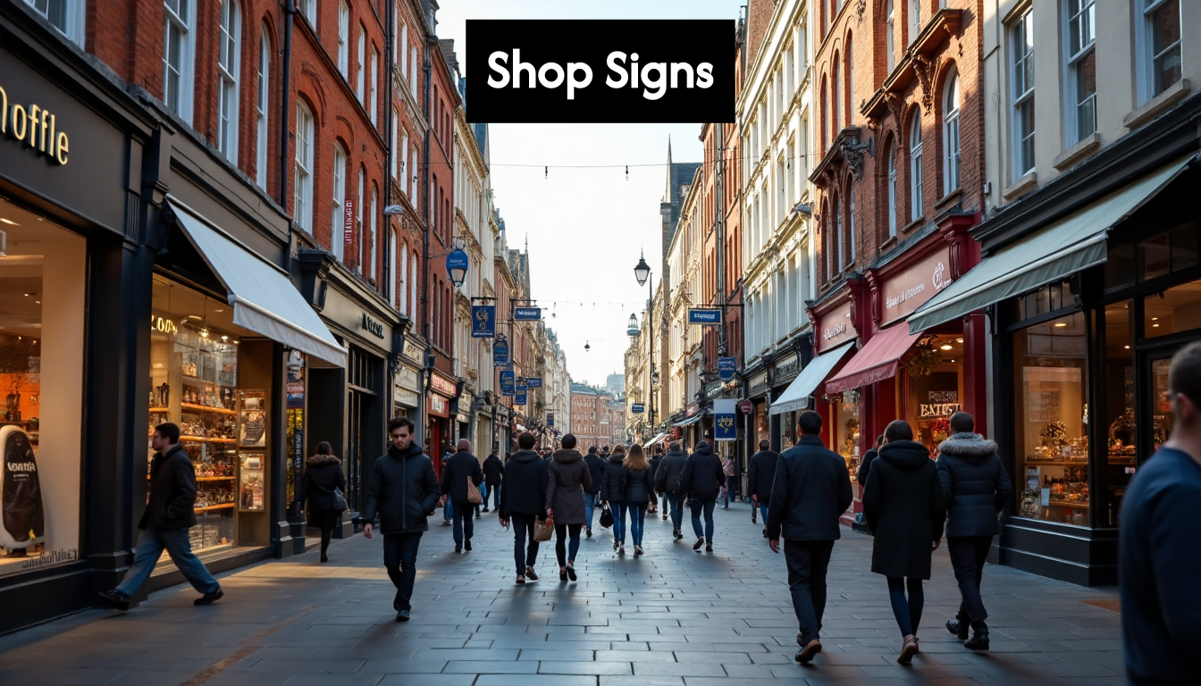 Types of Shop Signs and What They Communicate to Customers