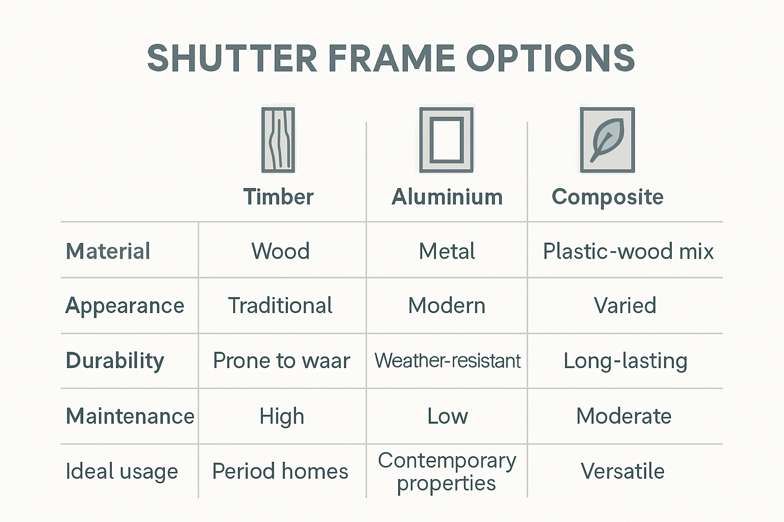 Shutter-Frame-Options: Best Styles for Your Windows 2025