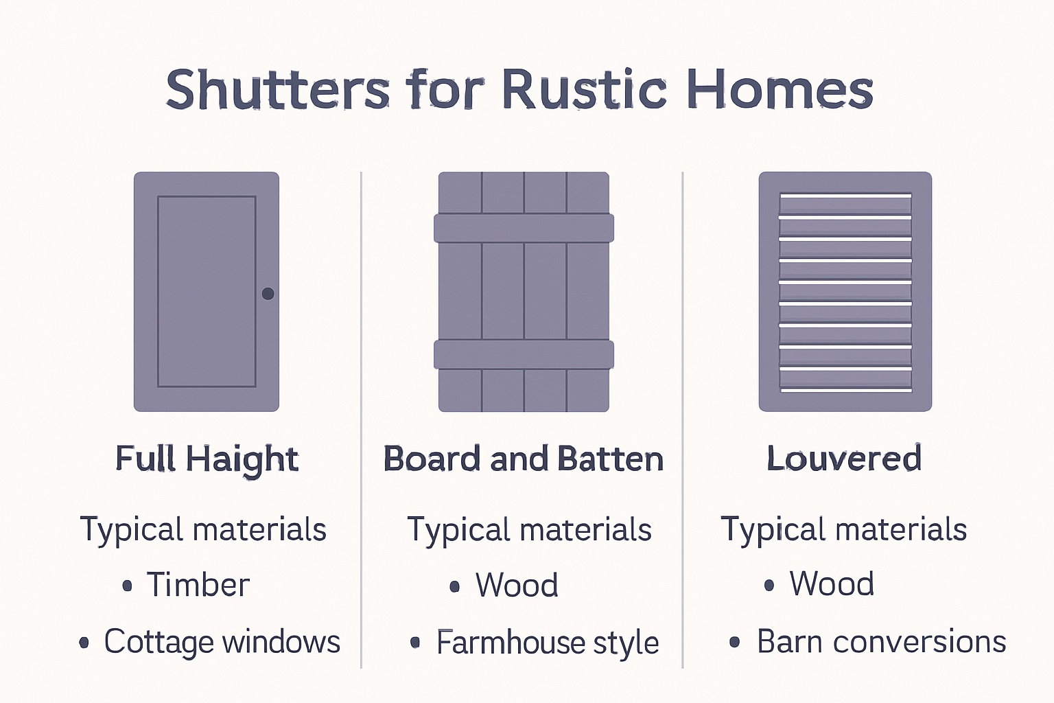 Top Shutter Styles for Rustic Homes in the UK (2025 Guide) | Shutter World