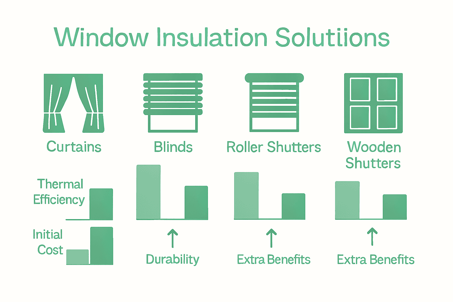 Shutters and thermal insulation
