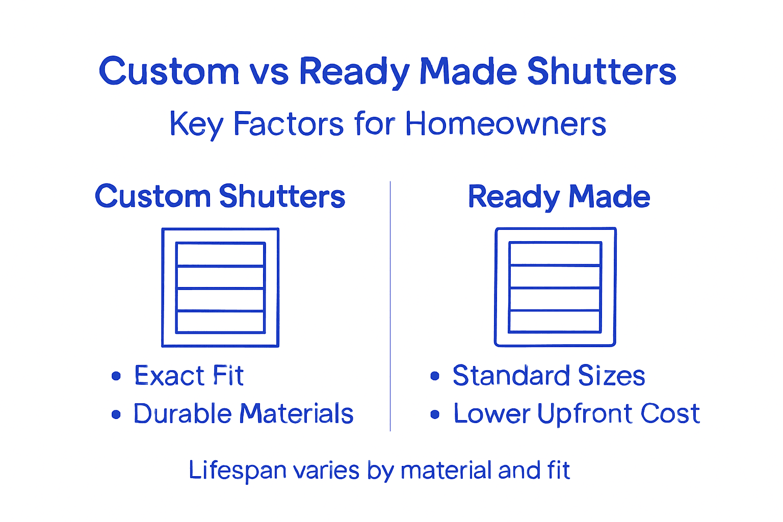 Custom Shutters vs Ready Made: Choosing for Your Home | Shutter World