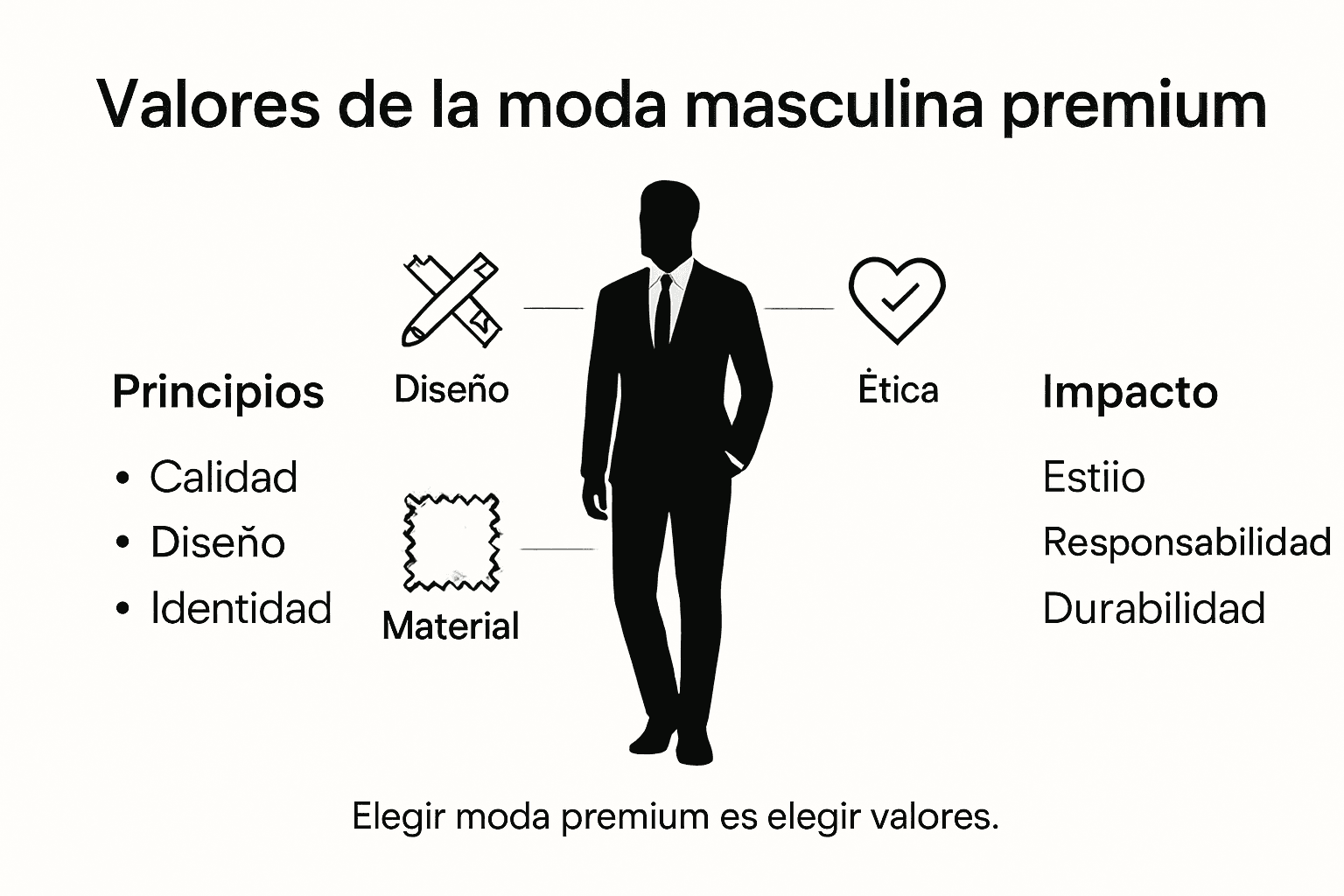 Valores de la moda masculina premium: impacto real en el estilo
