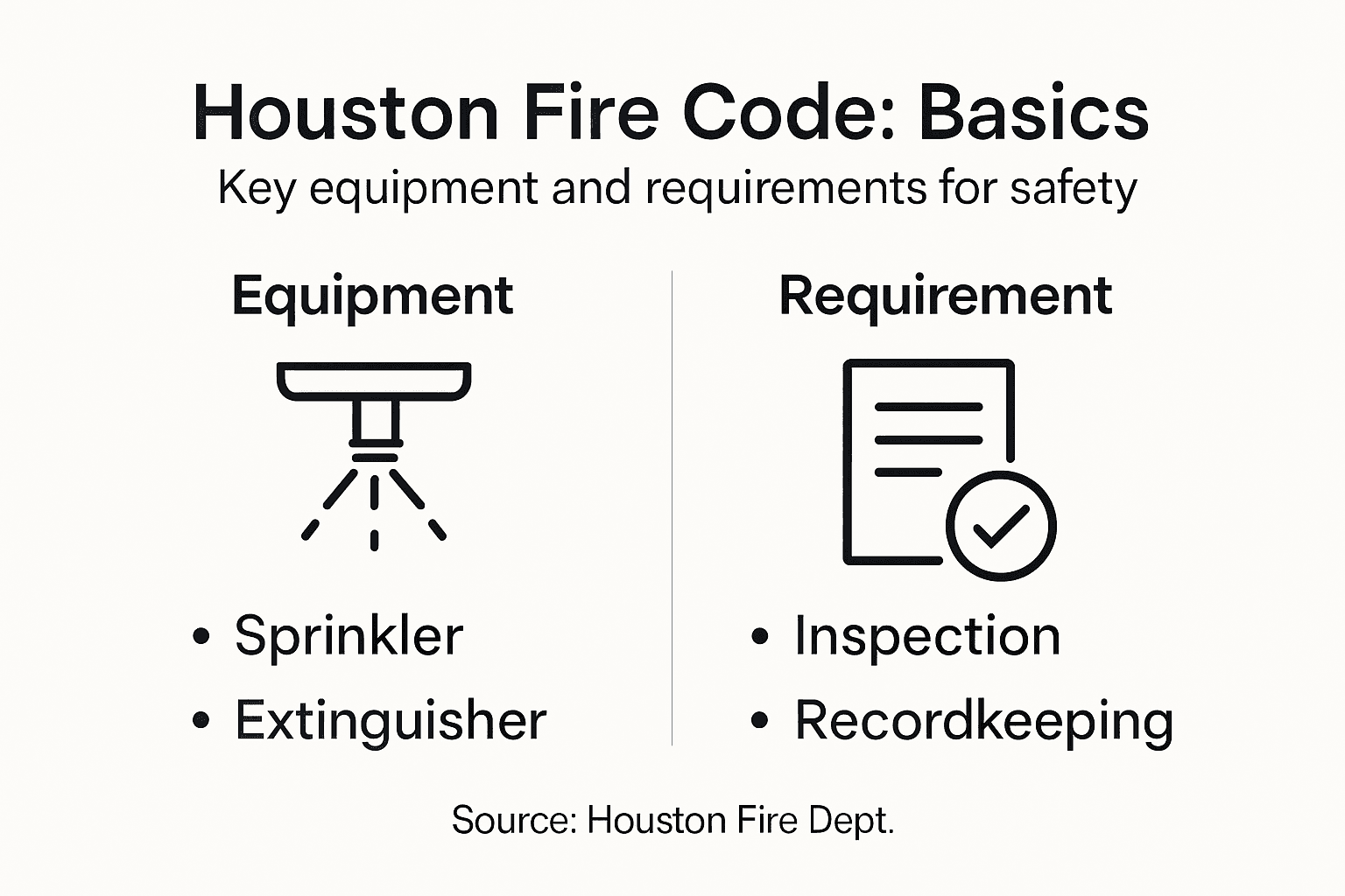 Fire Safety Equipment Explained: Houston Compliance Impact