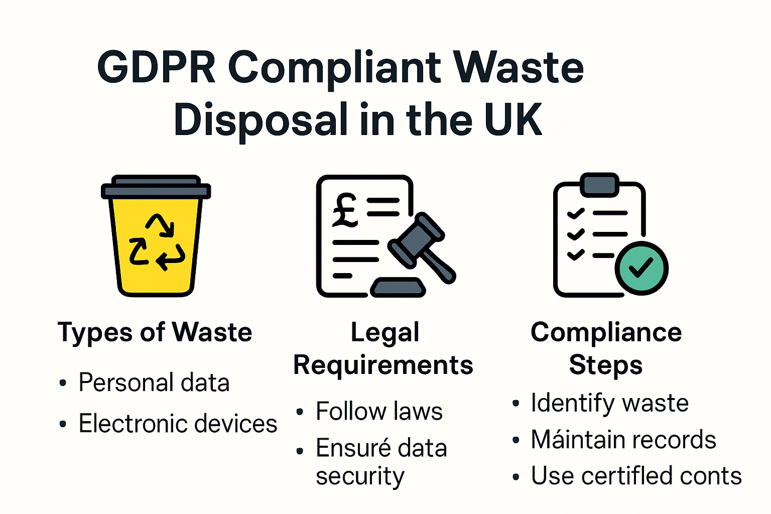 GDPR Compliant Waste Disposal: 2025 Guide for UK Businesses - Venture Waste