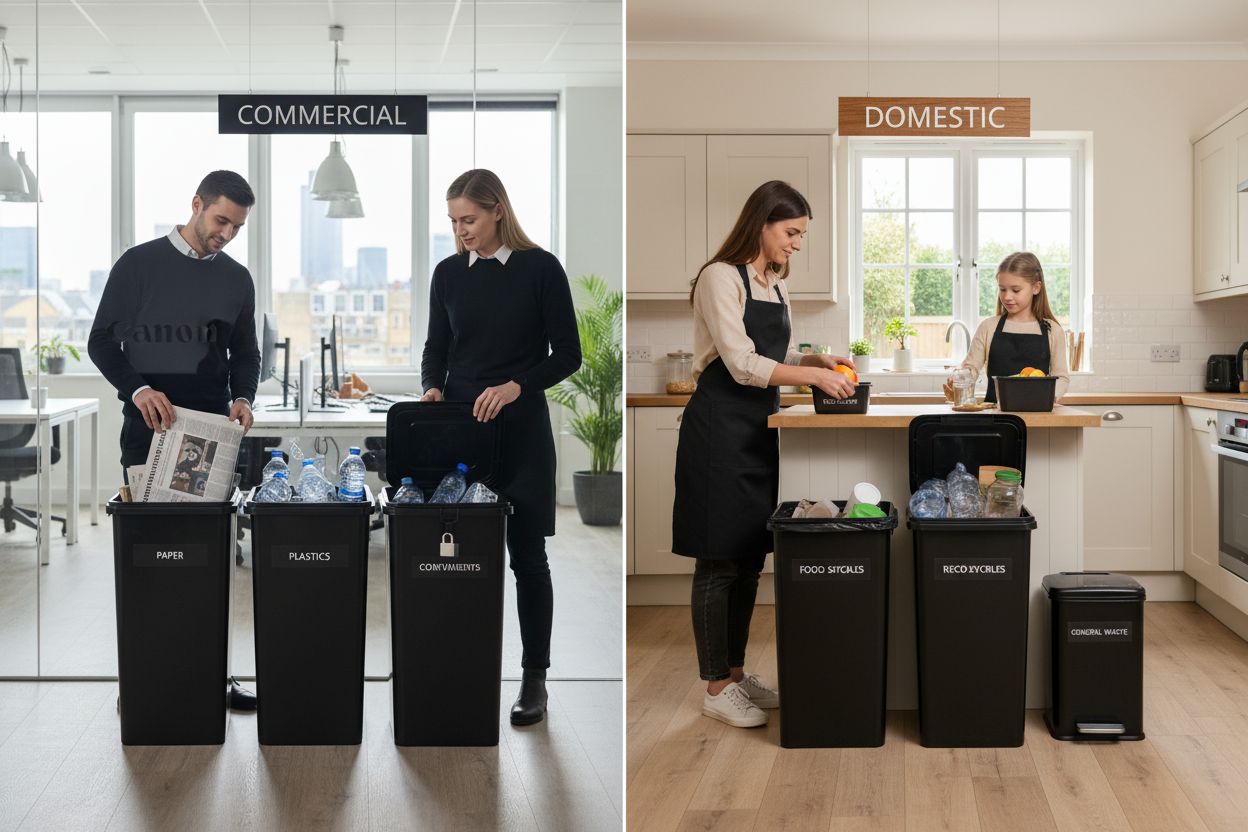 Complete Guide to Domestic vs Commercial Waste UK - Venture Waste