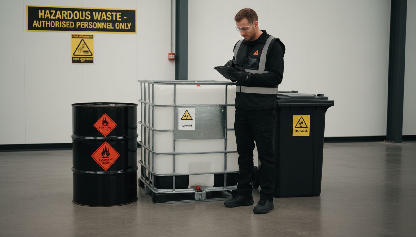 Complete Guide to Hazardous Waste Containers UK - Venture Waste