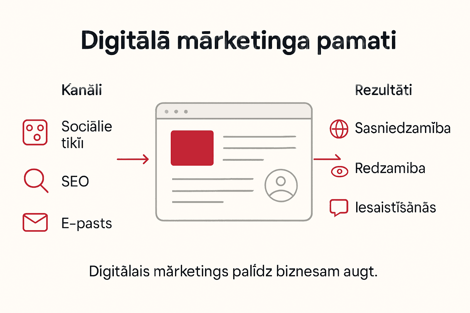 Digitālais mārketings: Biznesa redzamības pamati