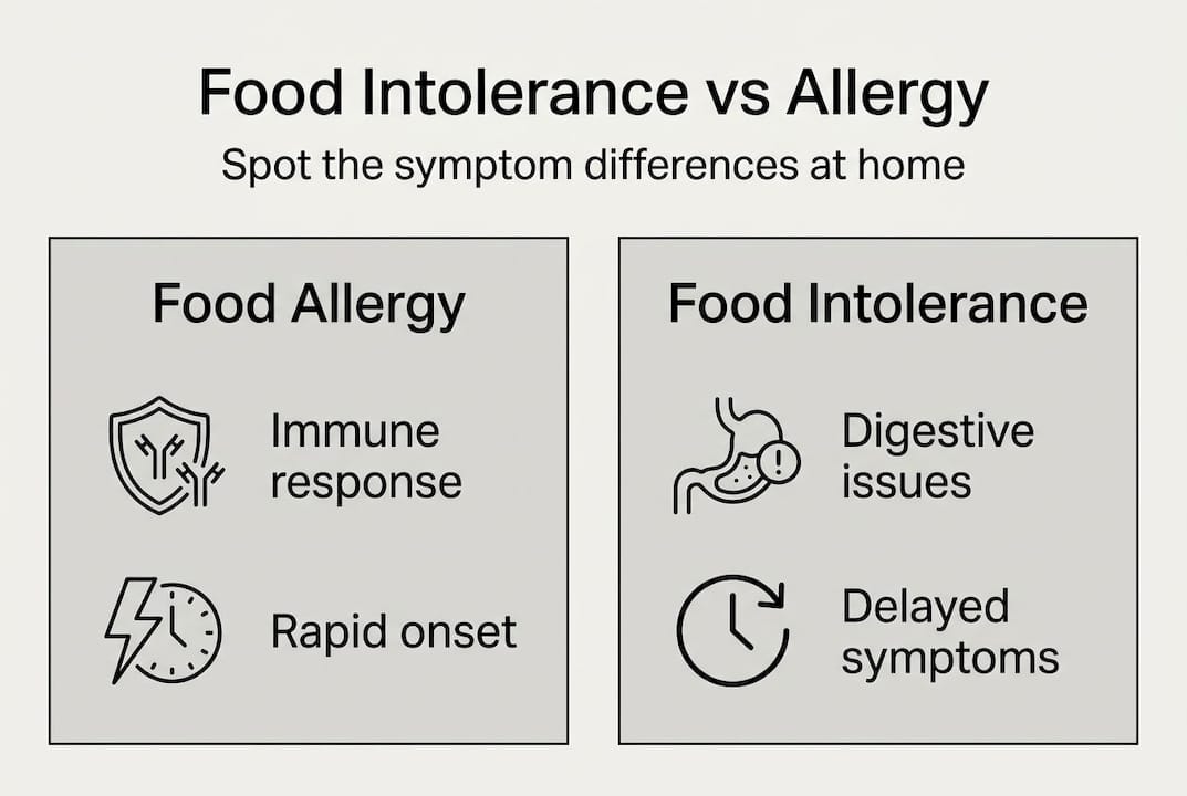 How to recognise food intolerance symptoms at home