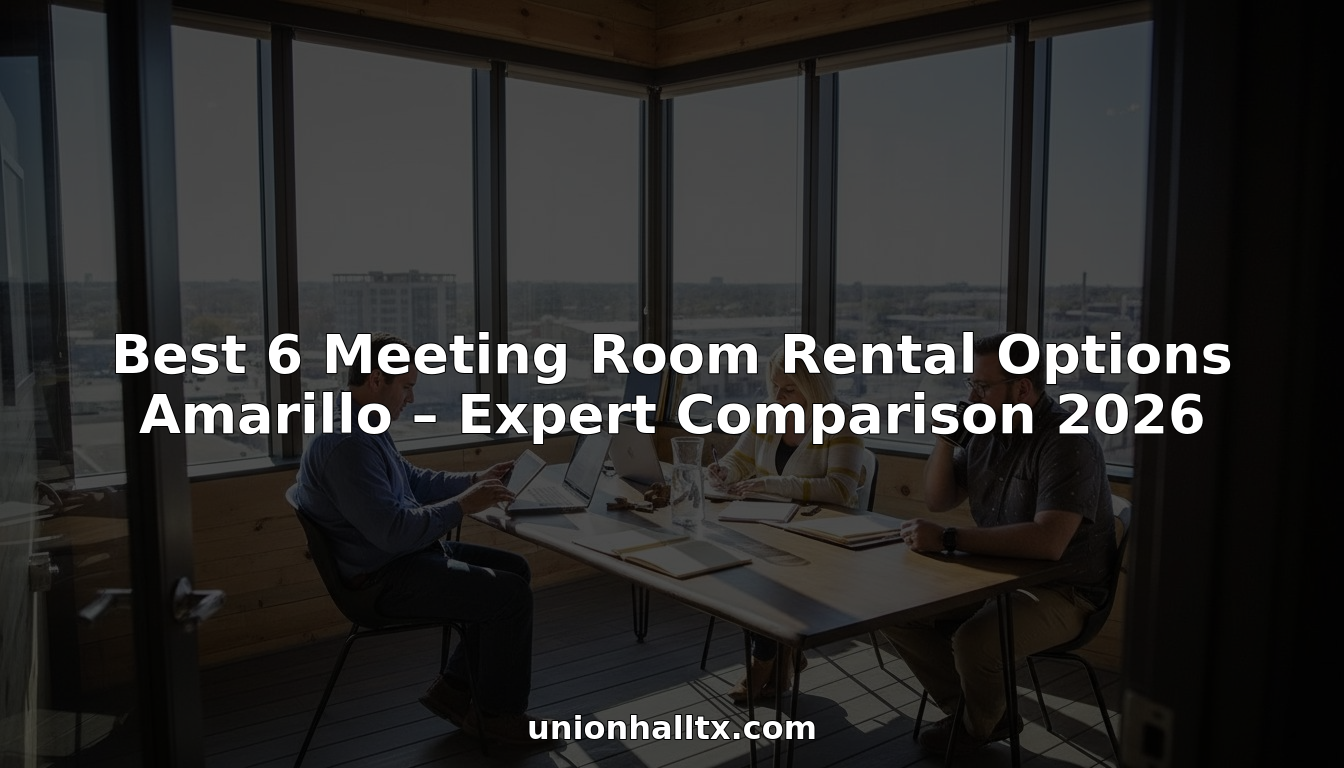 Best 6 Meeting Room Rental Options Amarillo – Expert Comparison 2026 ...