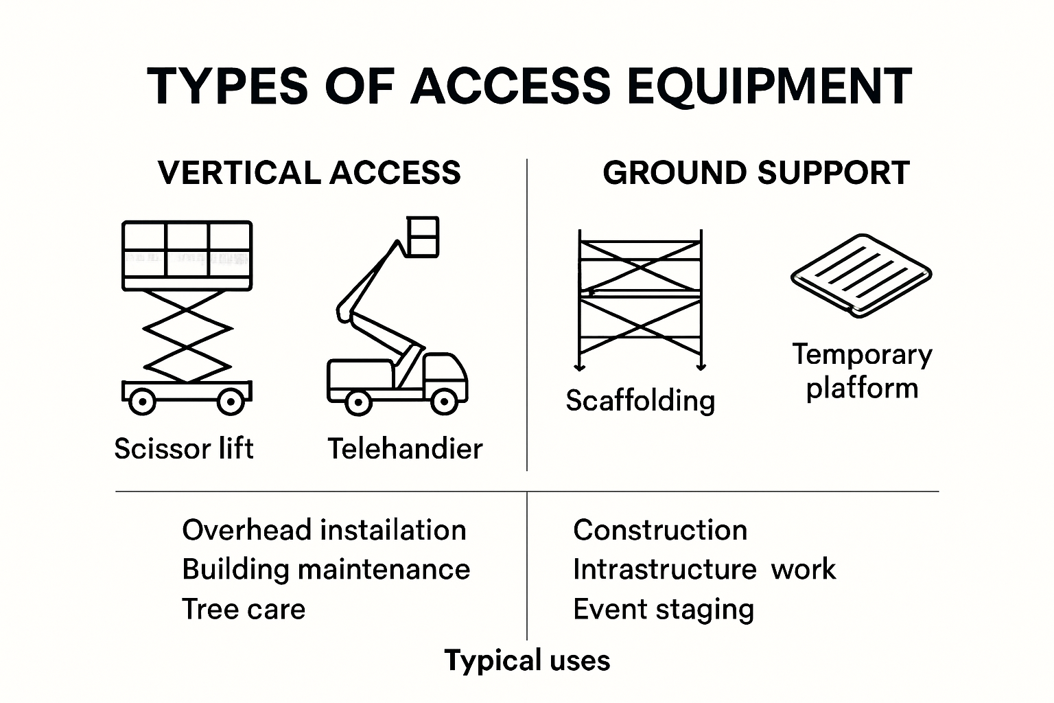 Types of Access Equipment | Essential Guide for 2025 Projects