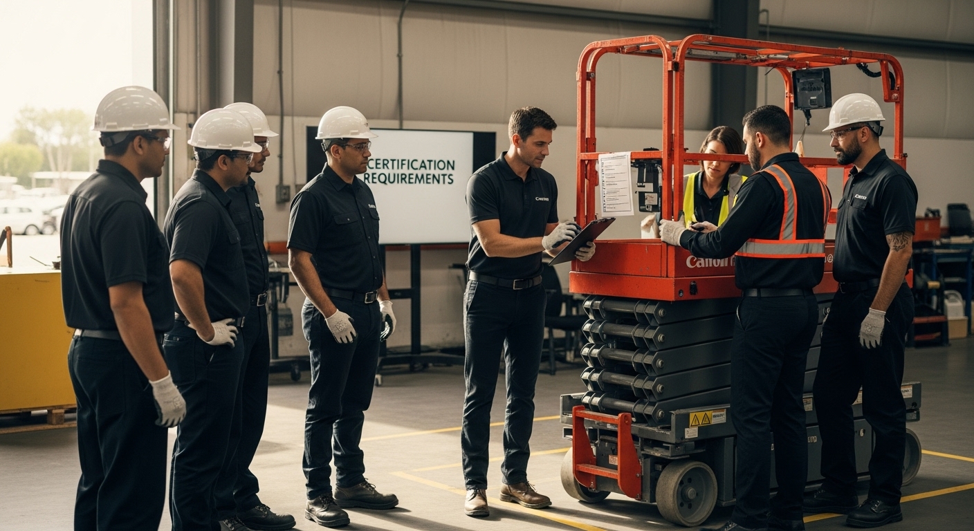 Understanding Scissor Lift Certification Requirements - Sterling Access