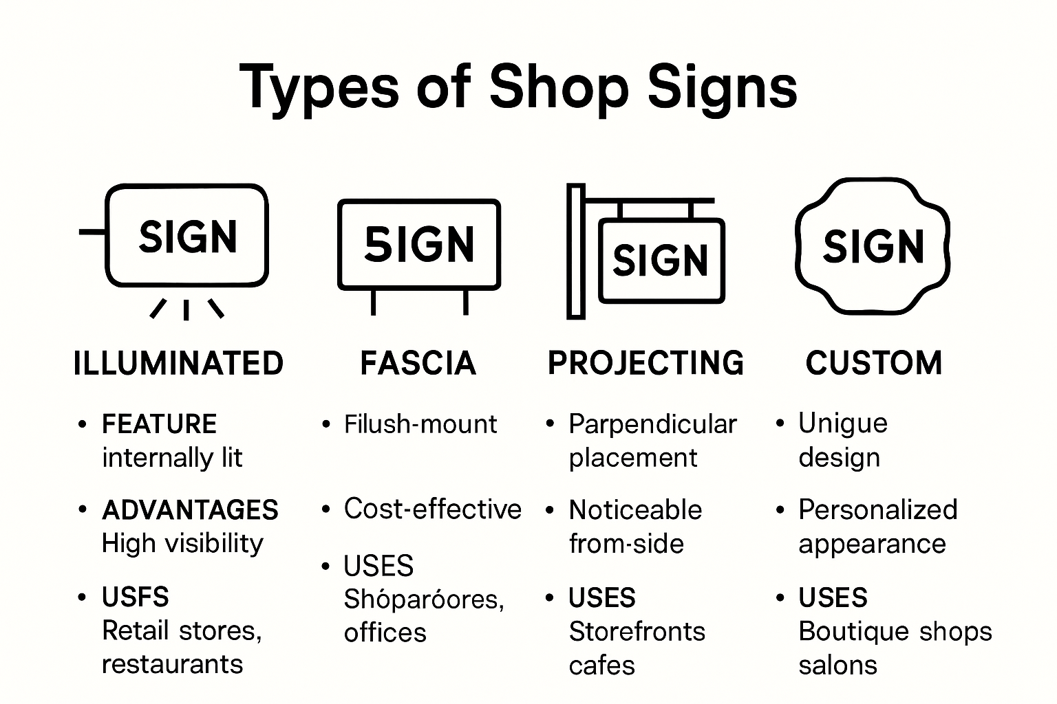 Types of Shop Signs for London Businesses: The 2025 Guide - PromoSigns ...