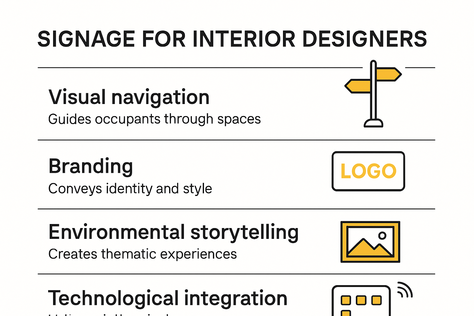 Signage for Interior Designers: Trends and Solutions 2025 - PromoSigns ...