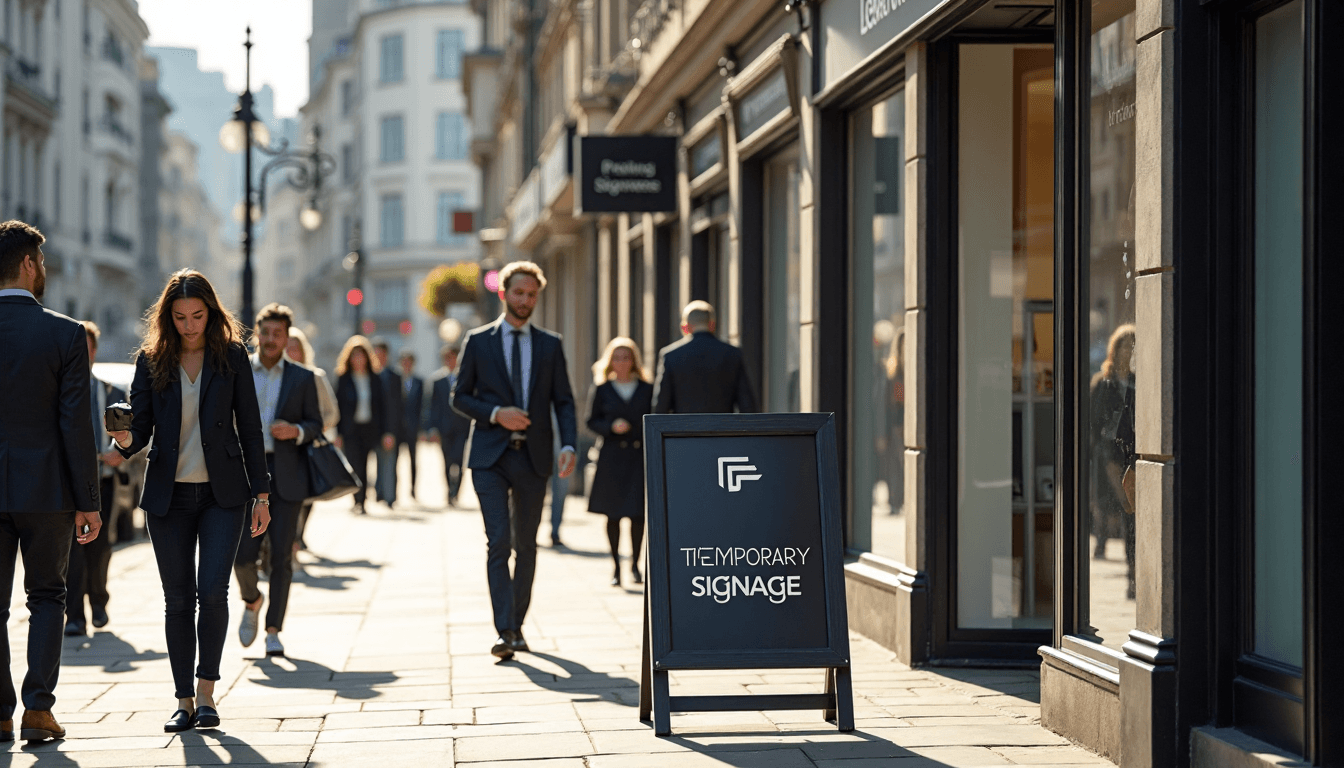 Top Temporary Signage Uses for London Businesses in 2025 - PromoSigns.co.uk
