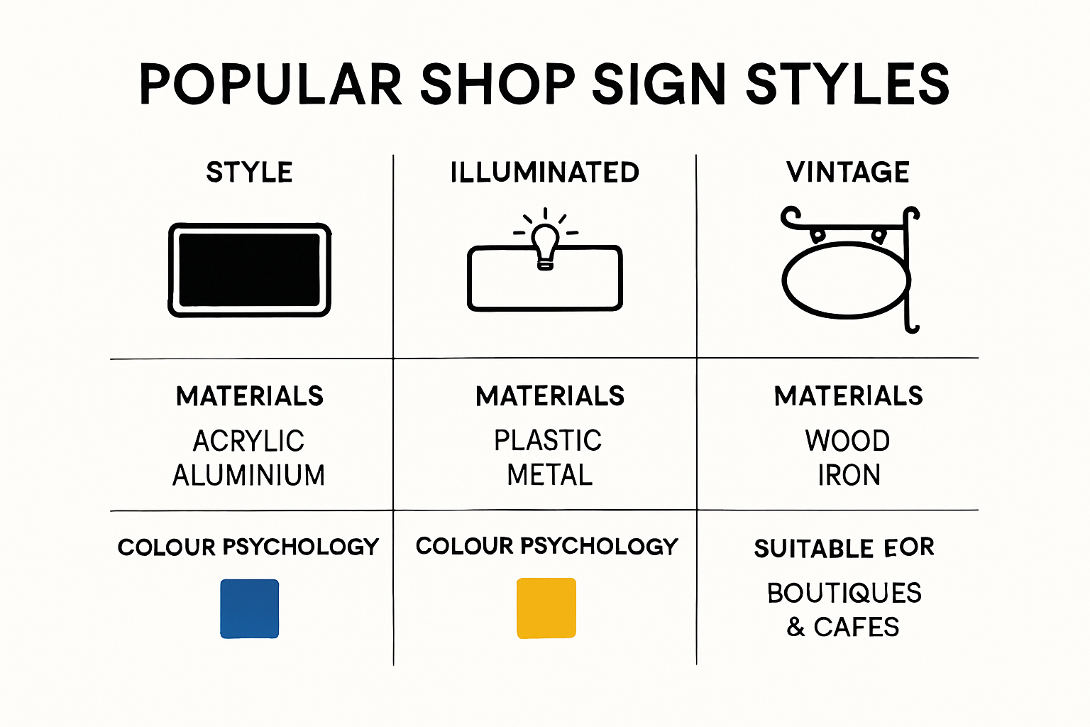 How to Design Shop Signs: Expert Tips for 2025 - PromoSigns.co.uk