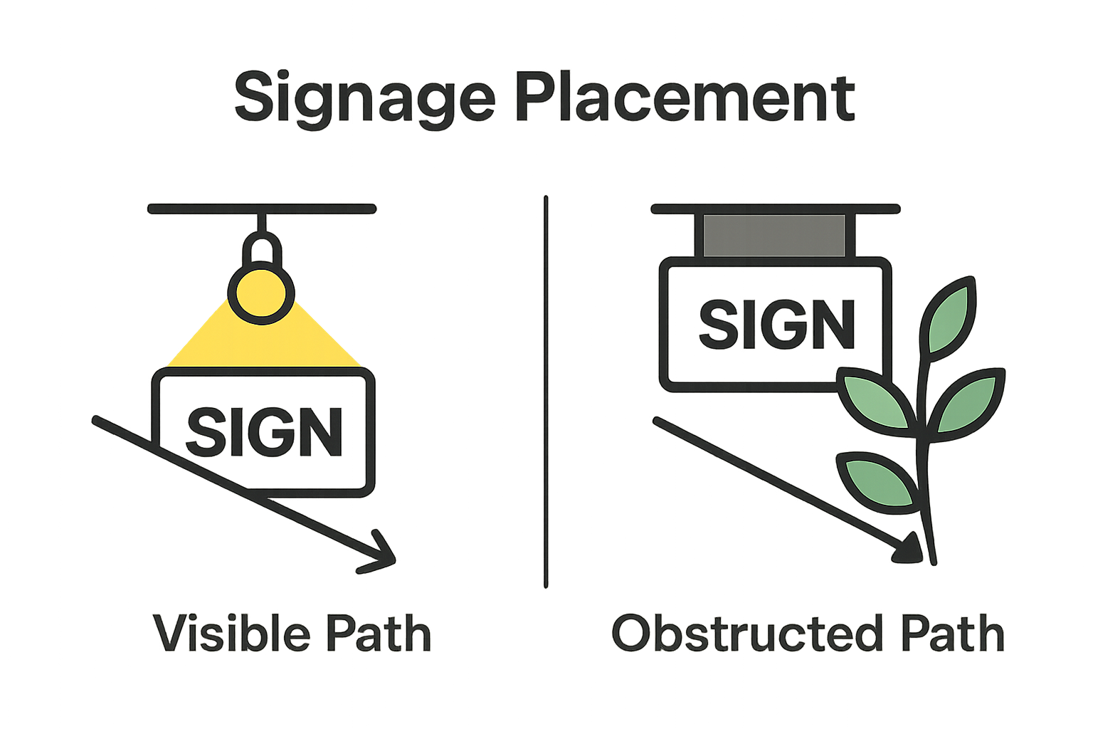 Strategic Signage Placement: Visibility Optimization UK