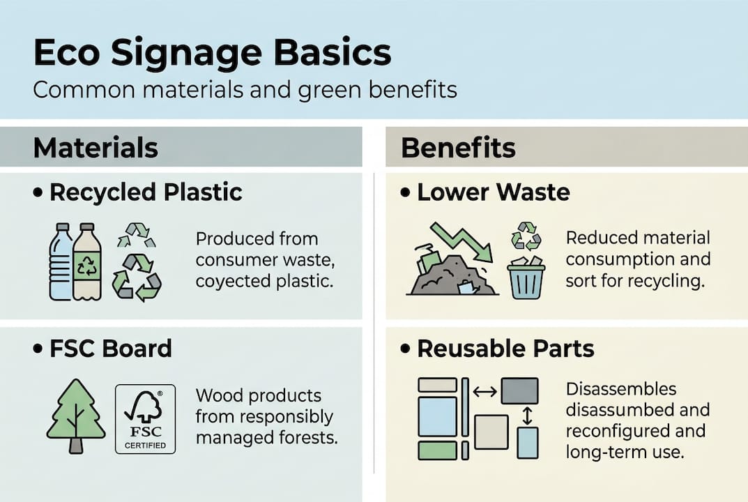 Eco-Friendly Event Signage: Sustainable Solutions UK 2026