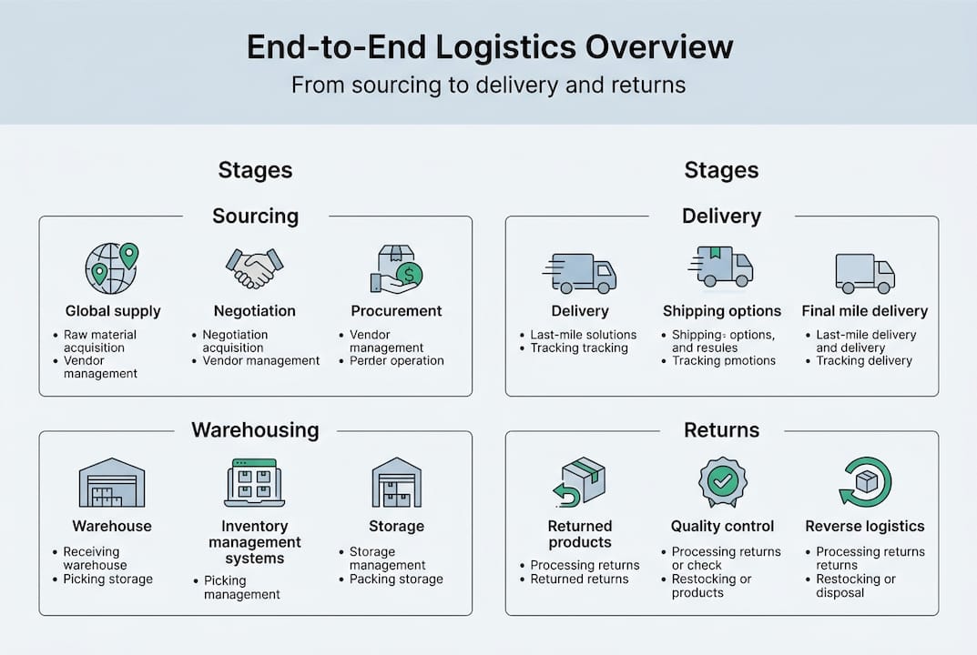 End-to-end logistics for smarter e-commerce fulfilment | ParcelPlanet