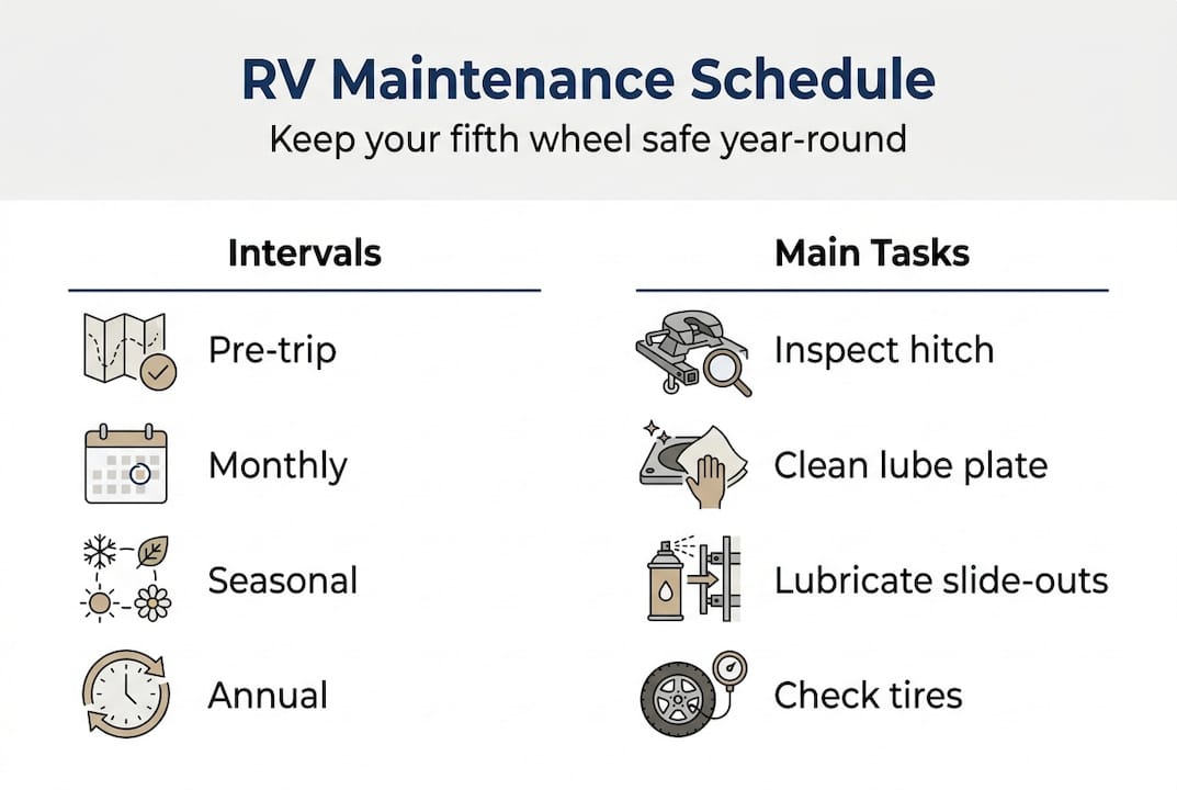 Fifth wheel maintenance guide 2026: Central Texas owners