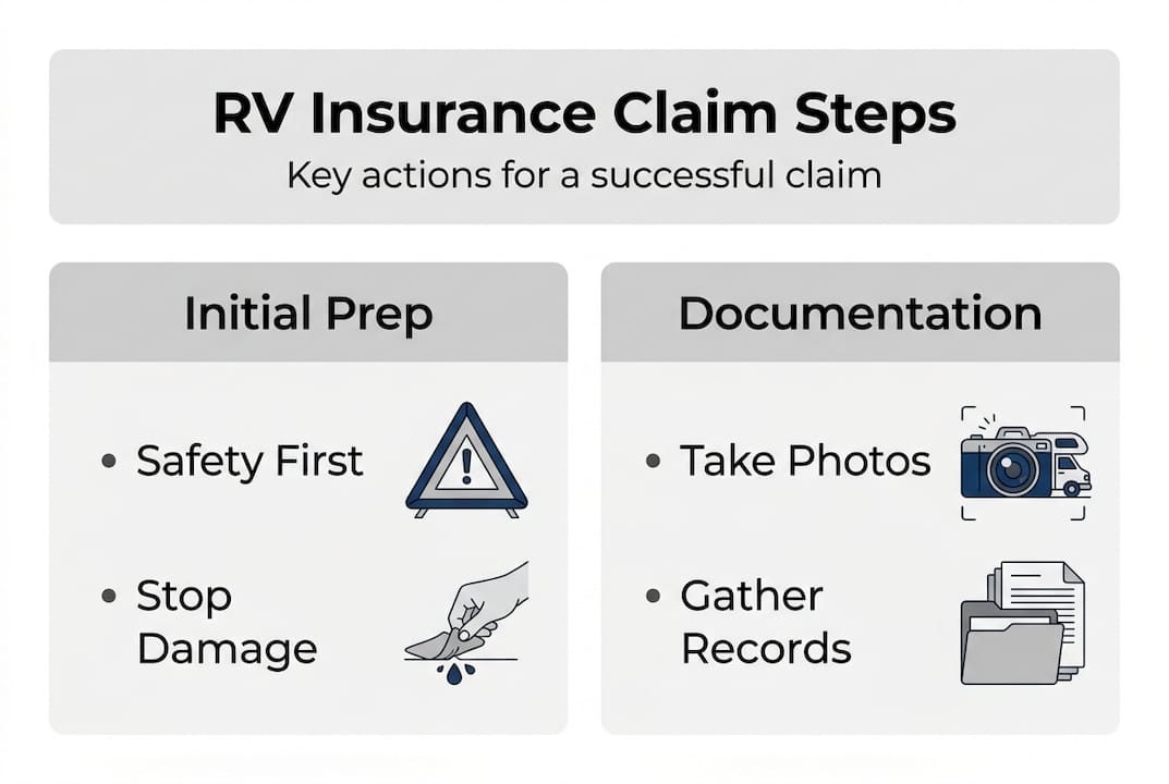 How to prepare your RV for an insurance claim: step-by-step