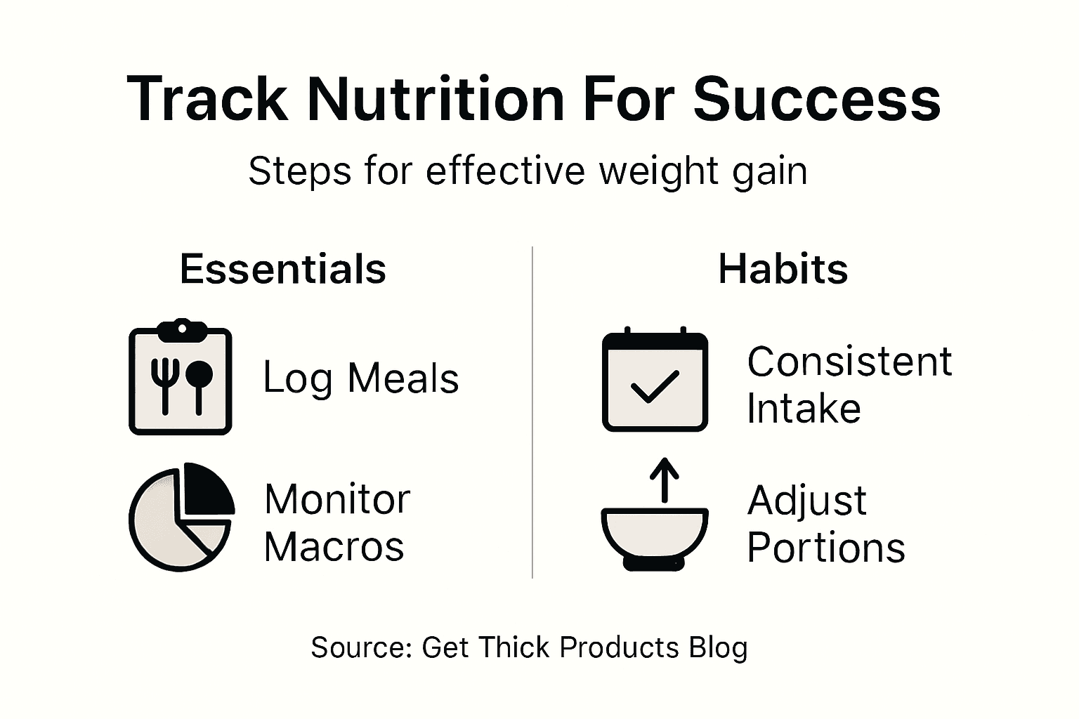 Why Track Nutrition for Weight Gain Success – Get Thick Products