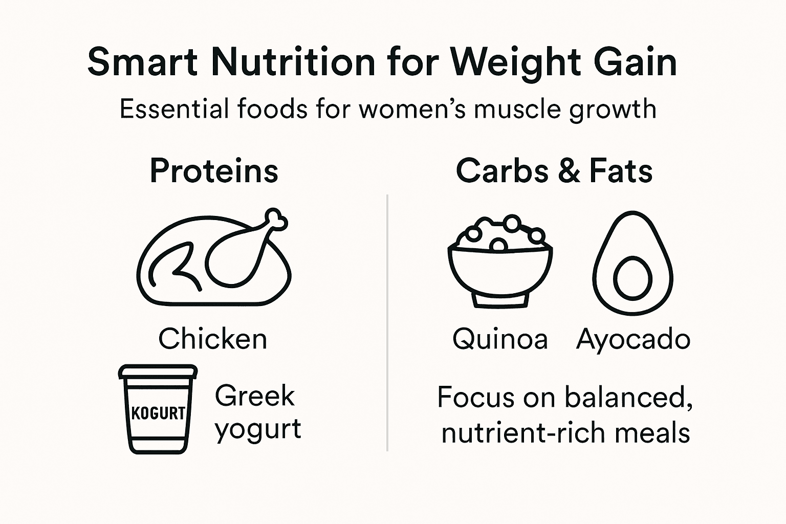 Role of Nutrition in Healthy Weight Gain for Women – Get Thick Products