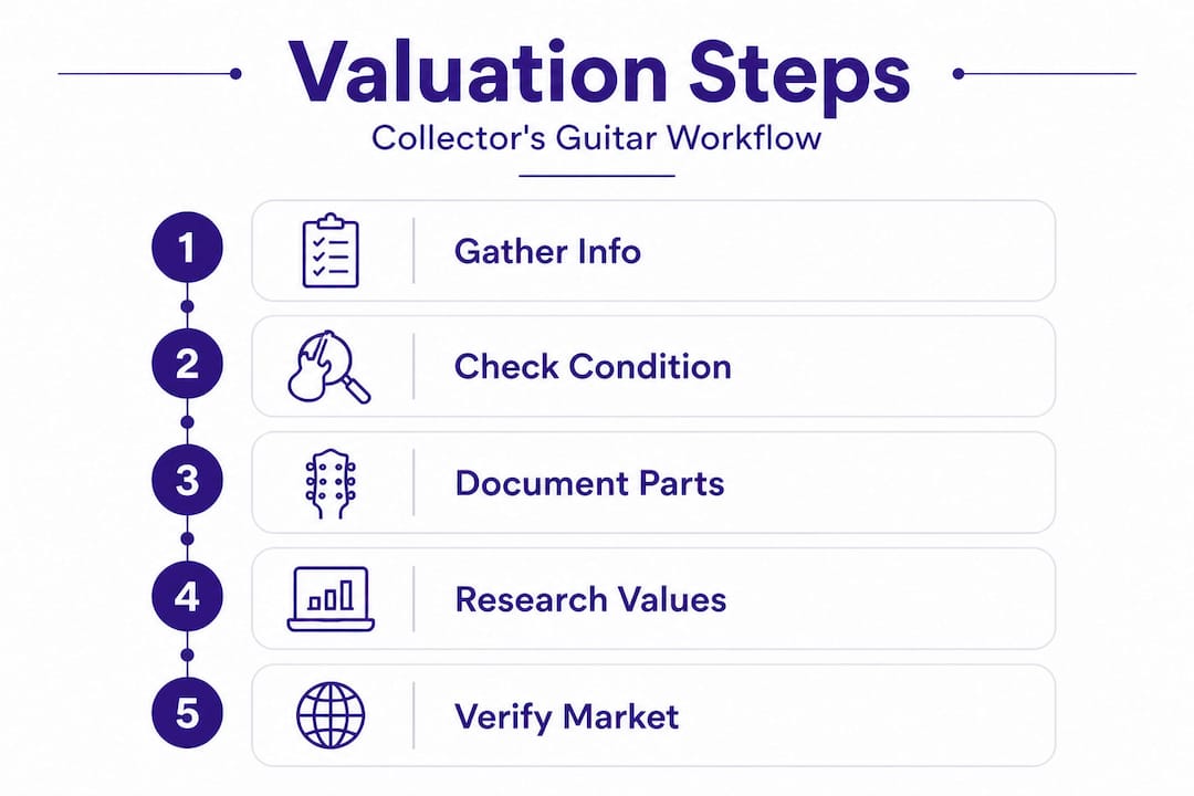 Understand guitar valuation: step-by-step collector's guide
