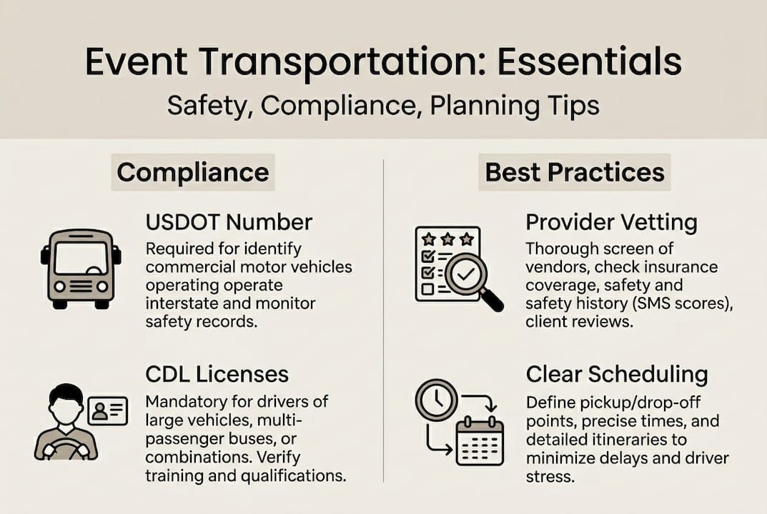 Event Transportation: Safety, Compliance & Best Practices