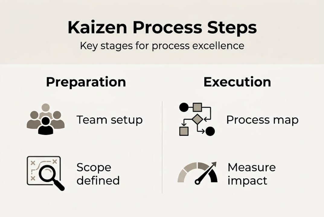 Step-by-step Kaizen implementation for process excellence | Leanscape