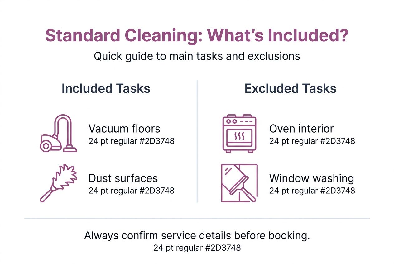 What Is Included In A Standard Cleaning With Homeaglow