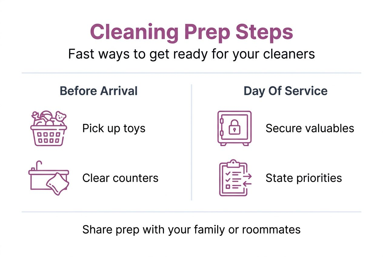 Prepare your home before cleaners arrive in 2026