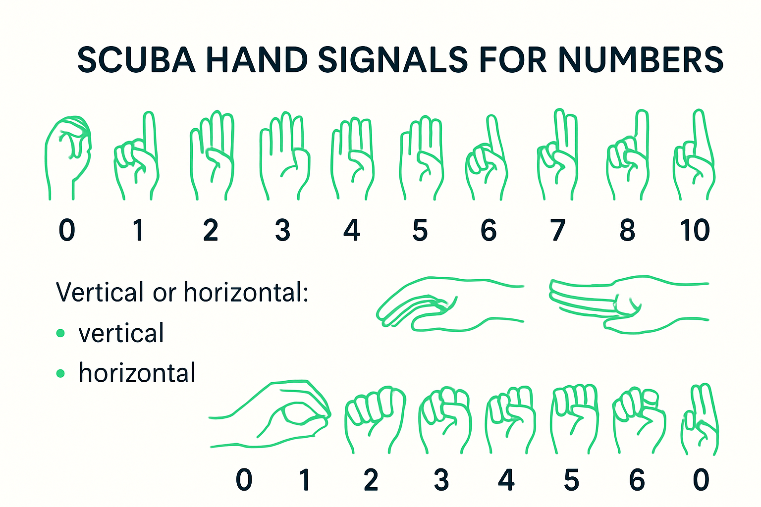 Scuba Number Hand Signals: Clear Dive Communication in 2025