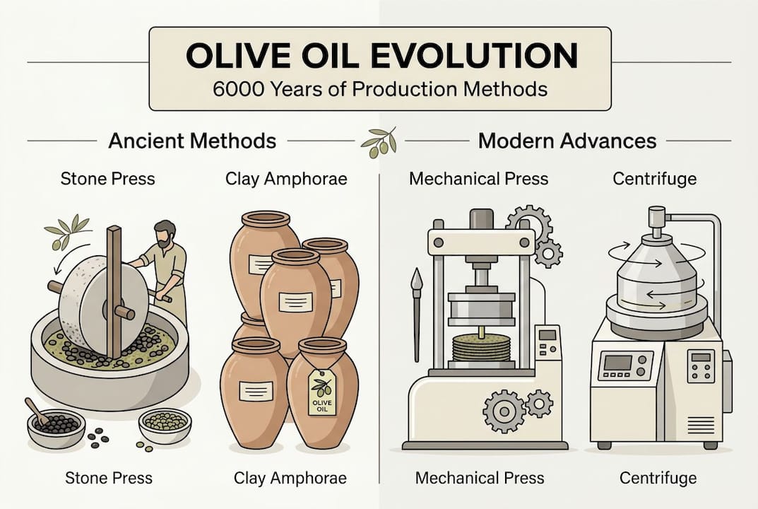 Historia de la producción de aceite de oliva: más de 6000 años de ...