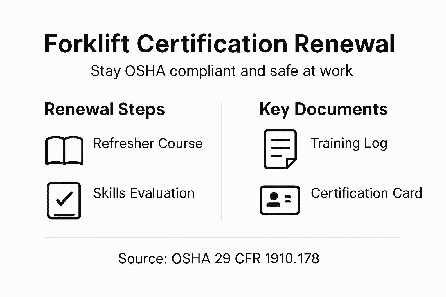Forklift Certification Renewal: Ensuring OSHA Compliance - Top Osha ...