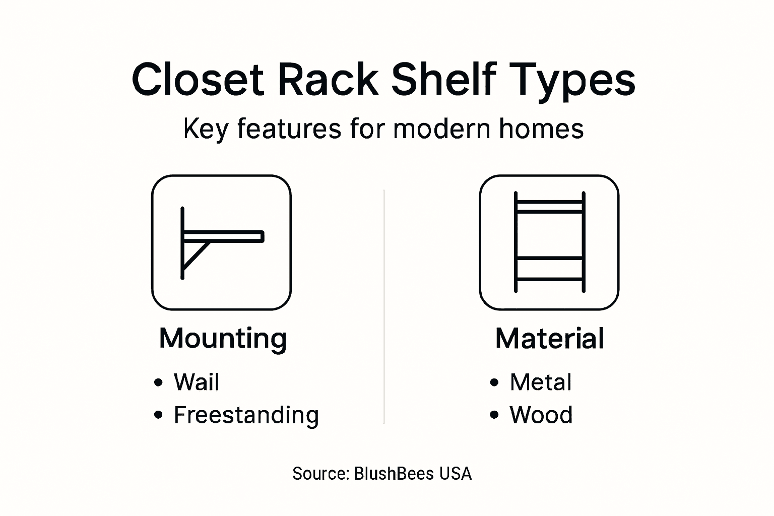 Closet Rack Shelf Solutions for Modern Homes – BLUSHBEES USA