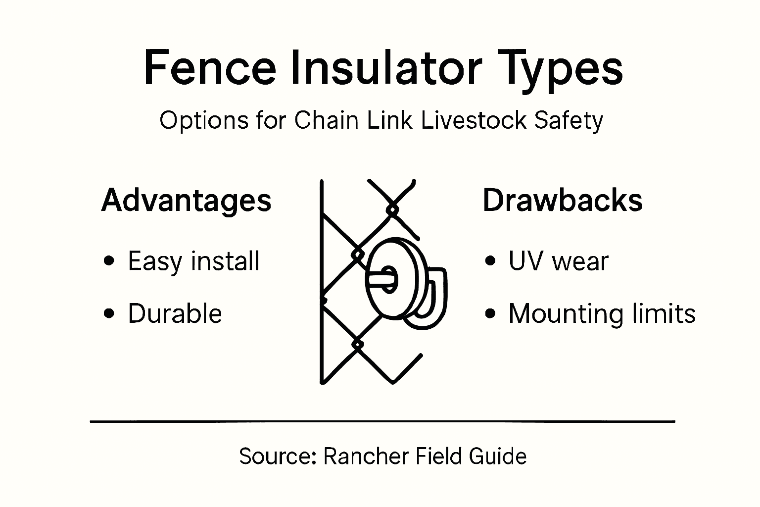 Electric Fence Insulators for Chain Link – Secure Livestock Safely ...