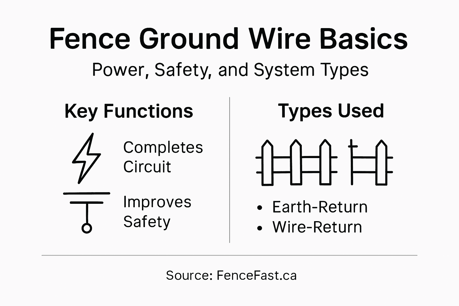 Electric Fence Ground Wire: Power, Safety, and Reliability – FenceFast Ltd.