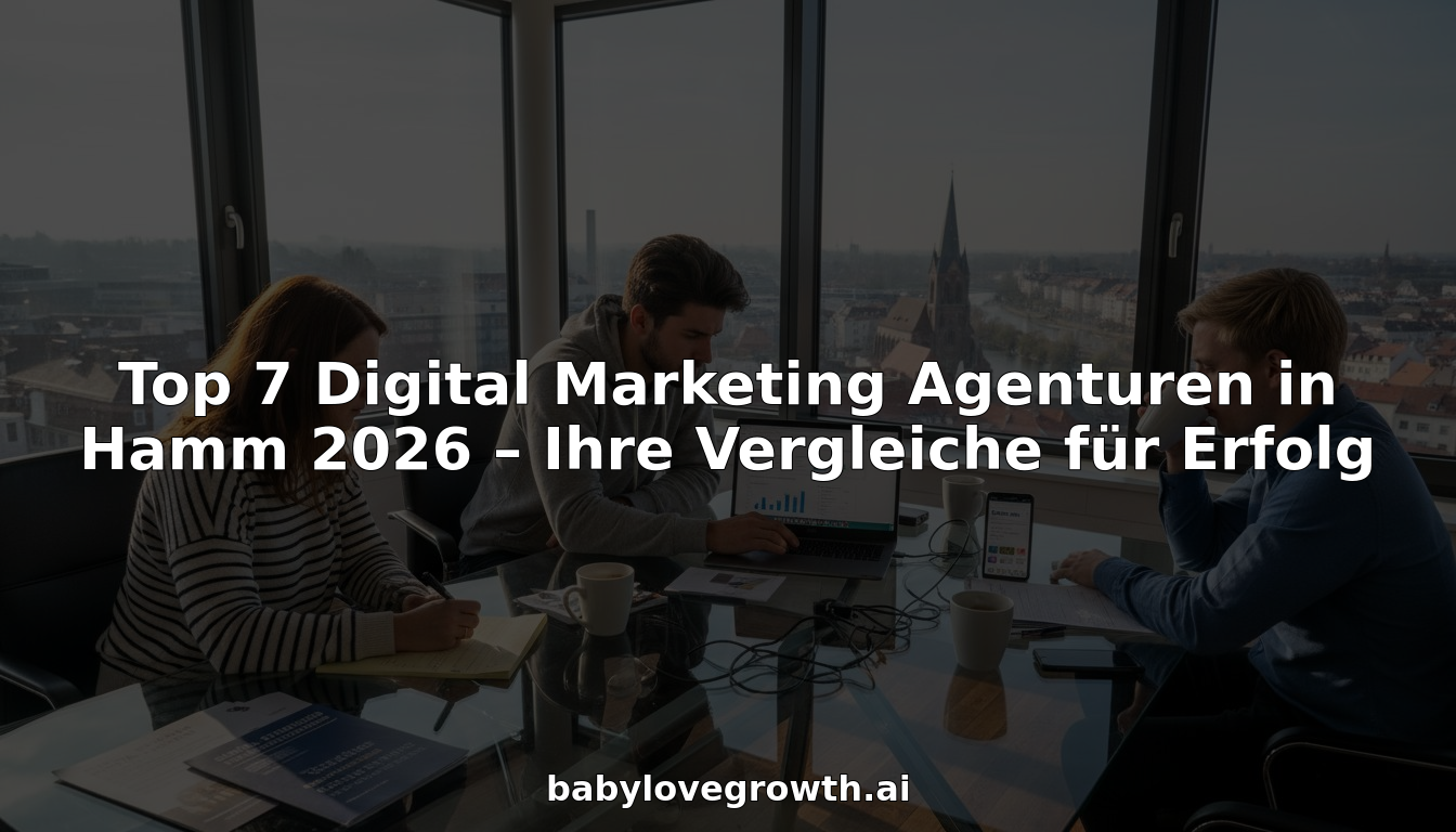 Top 7 Digital Marketing Agenturen in Hamm 2026 – Ihre Vergleiche für Erfolg
