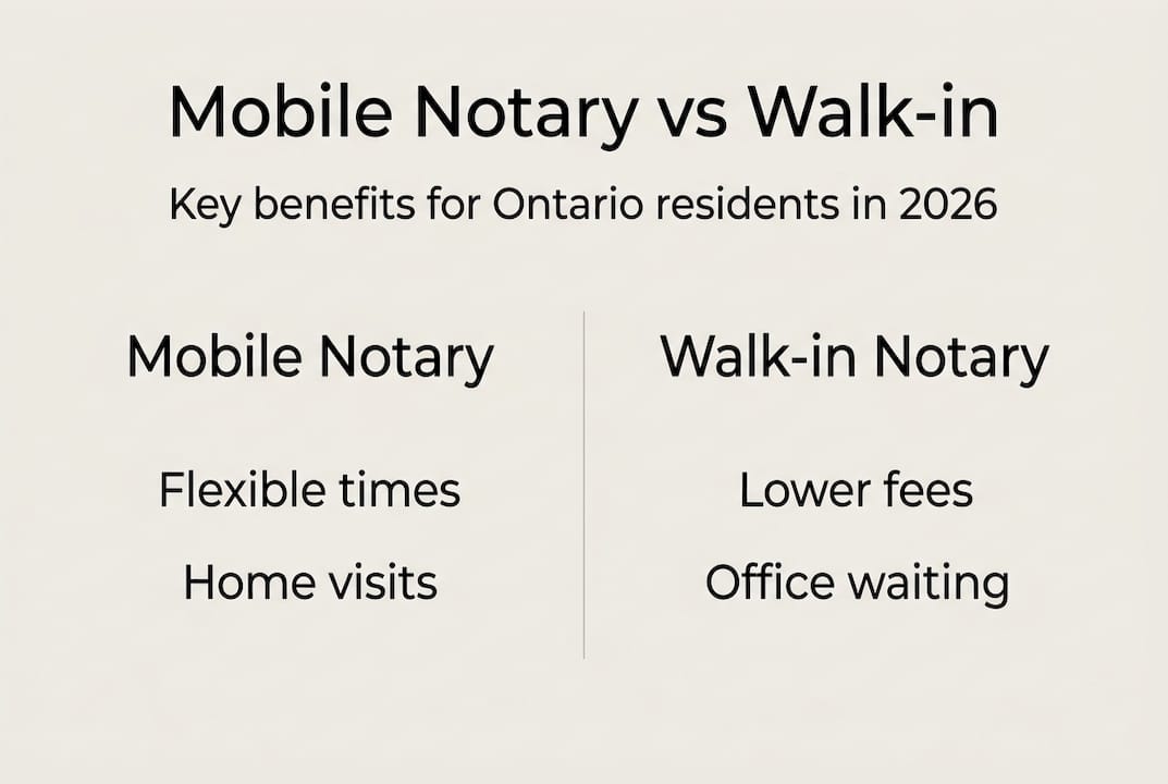 Mobile notary advantages for Ontario residents in 2026 - My Mobile Notary
