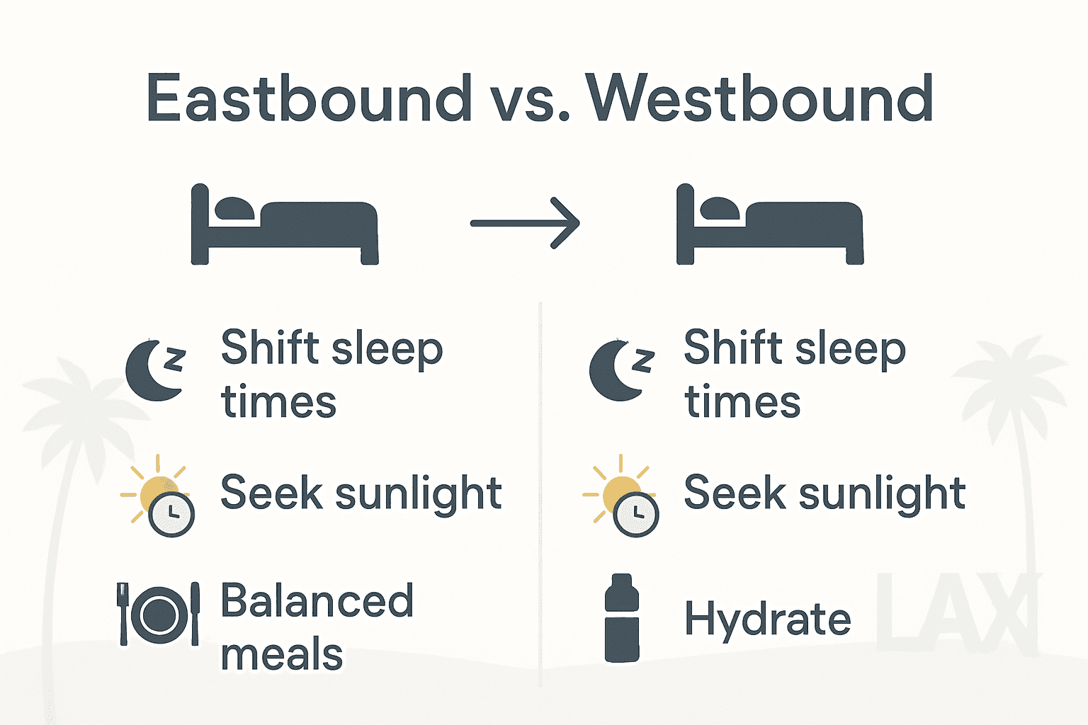 How to Avoid Jet Lag Naturally on LA Trips