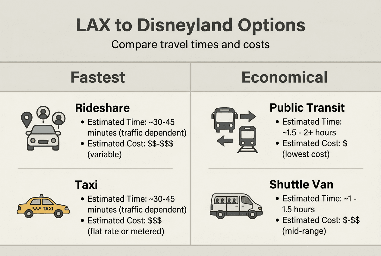 Uber Cost From Lax To Disneyland