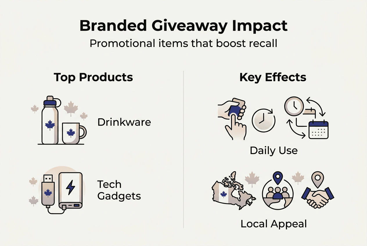 Branded giveaway ideas for Canadian businesses 2026