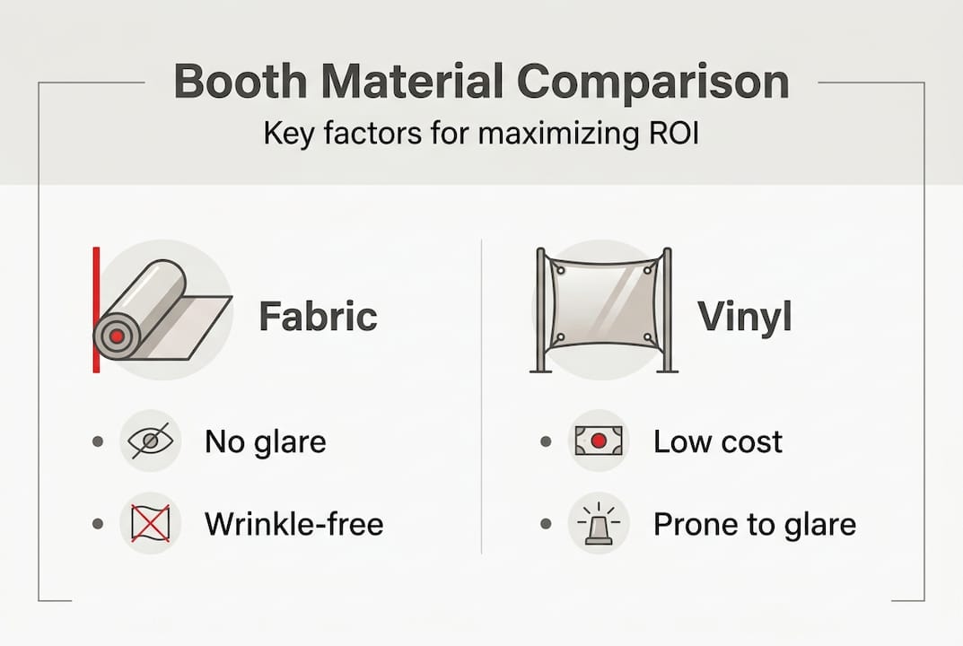 Trade show booth materials: boost ROI by 30% in 2026