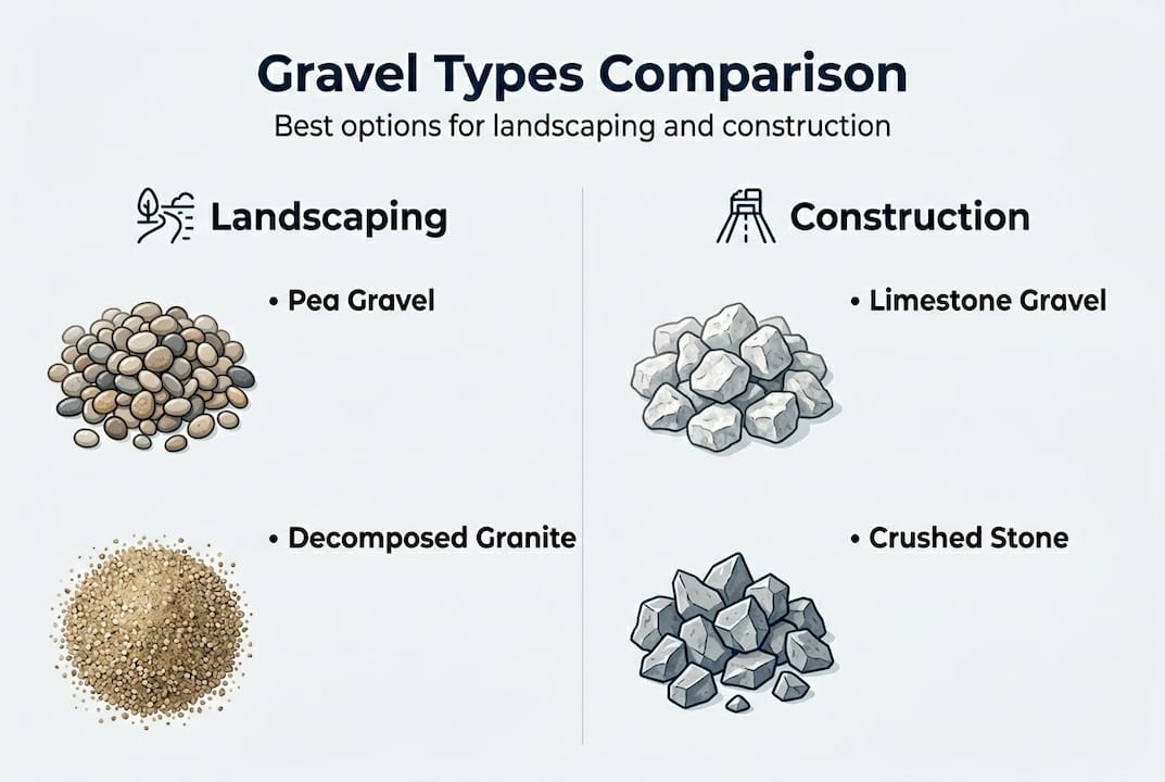 How to select gravel for landscaping and construction