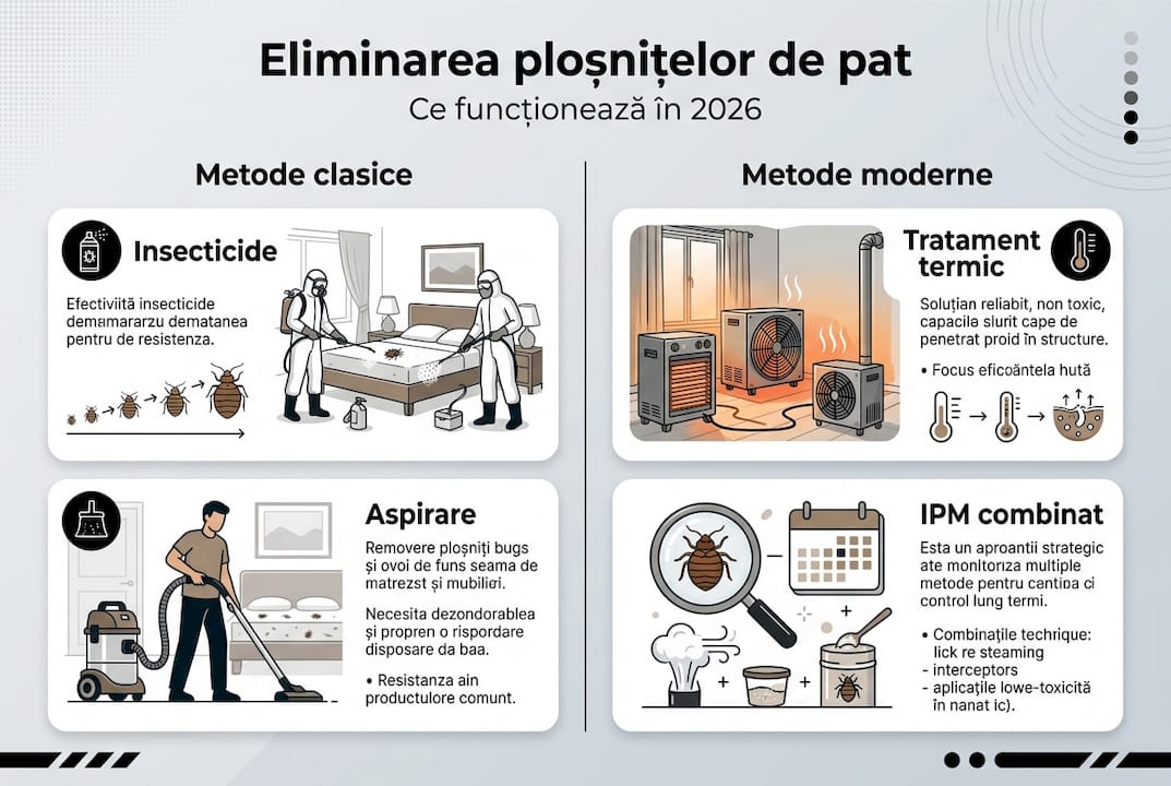 Ce sunt ploșnițele de pat și cum le elimini în 2026