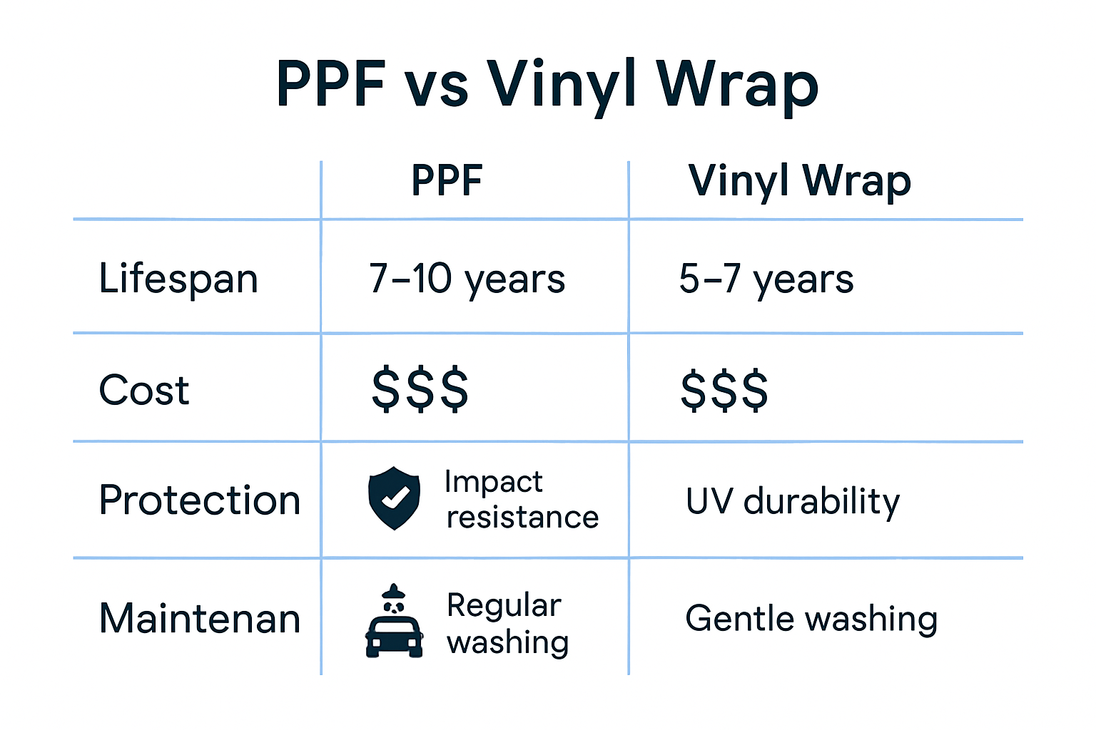 PPF vs Vinyl Wrap: Expert Guide for 2025 Car Care – AEONCUT PPF Pre-cut ...