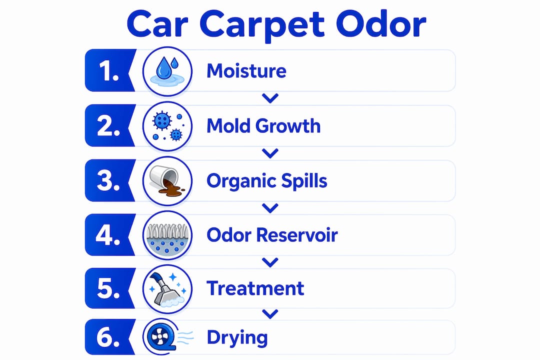 Car Carpet Odor Explained: Causes and Real Fixes - Master Odor Removal