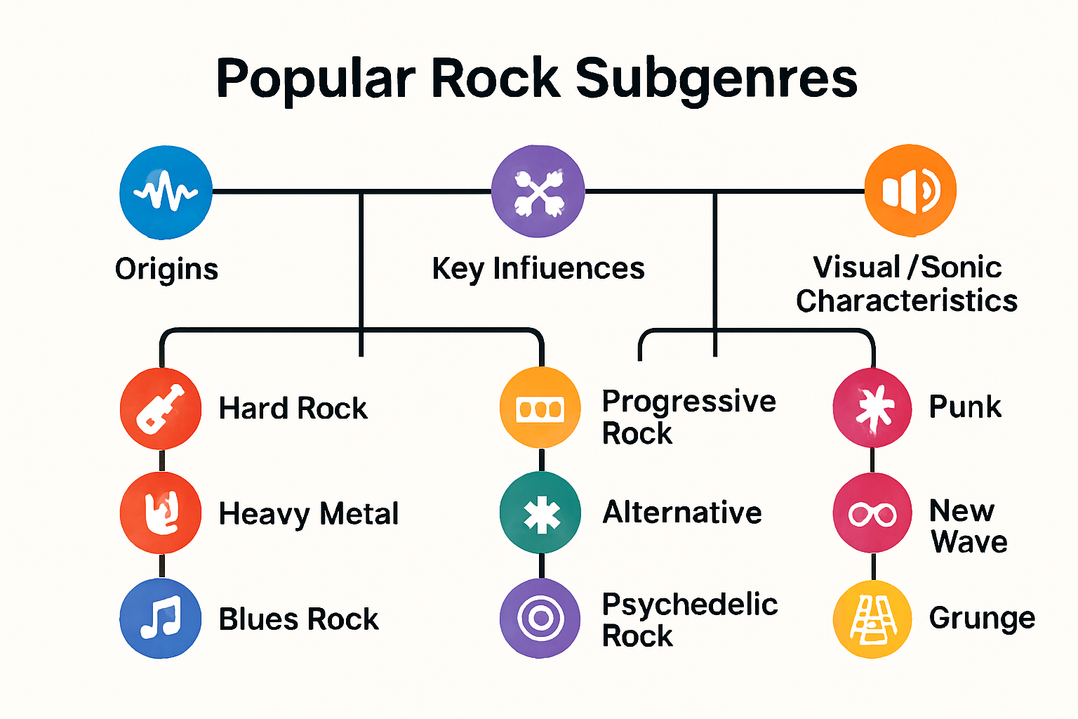 Rock Genres Explained | Music Gateway