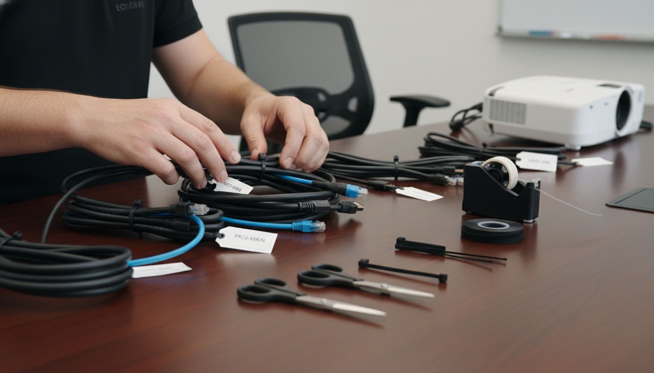 Cable Management Ideas for Projector Setups Made Simple - Projector Display