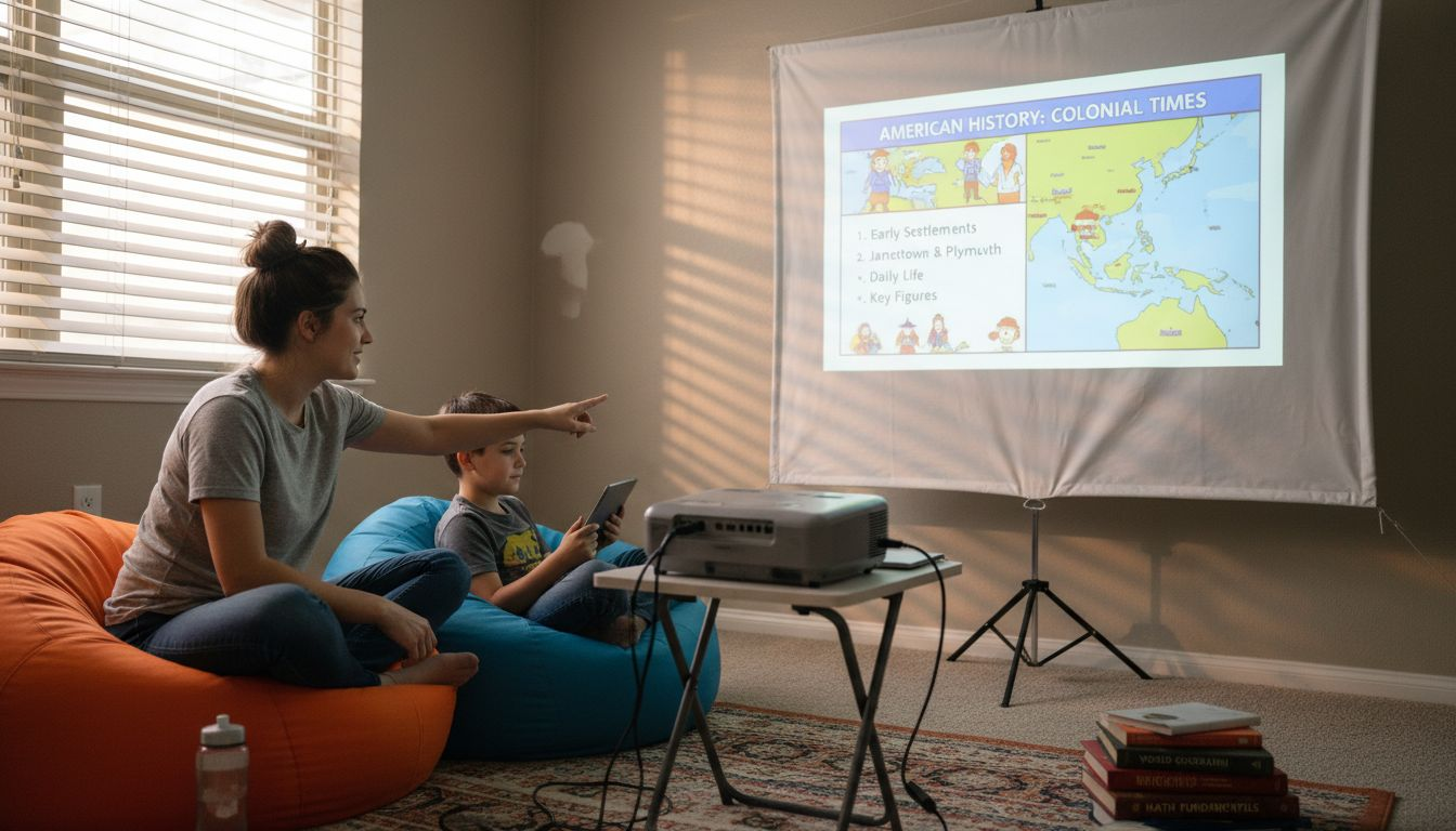 Technology Life Balance for Malaysian Families - Projector Display